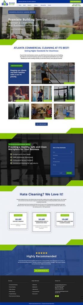 Premiere Building Services | Newman Web Solutions Agency